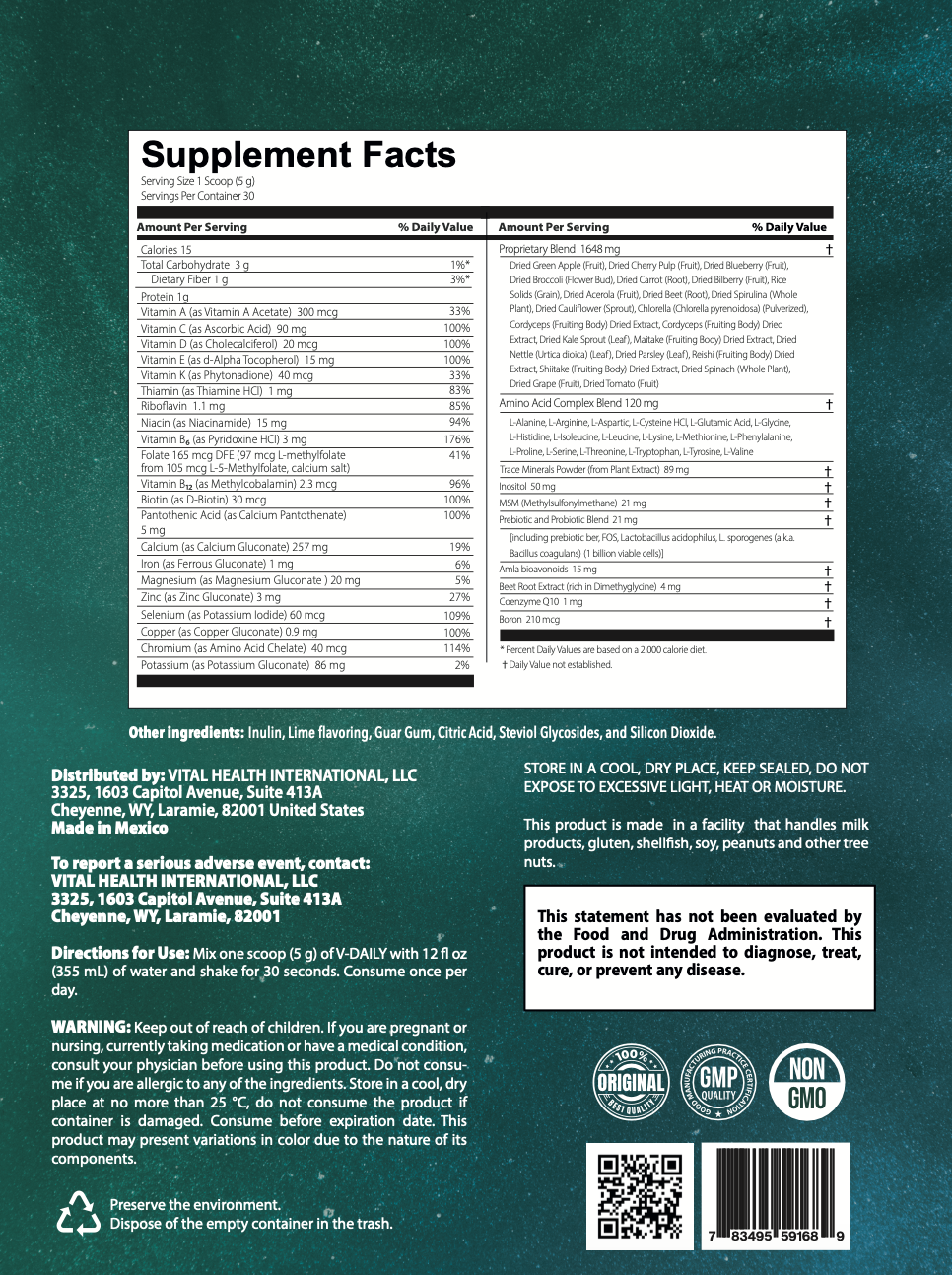 V-Daily: Multinutriente Clave Tu Bienestar - Vitalhealth